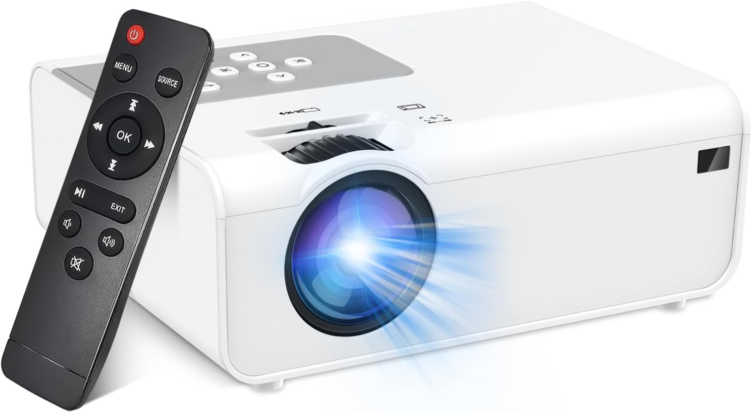 【Auto Keystone】Mini Projector,2025 Upgraded 13000L Portable Projector ...