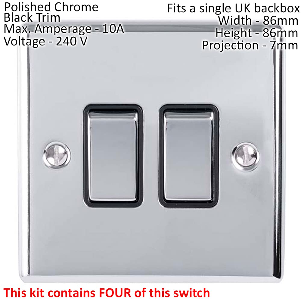 Modern Chrome Light Switches