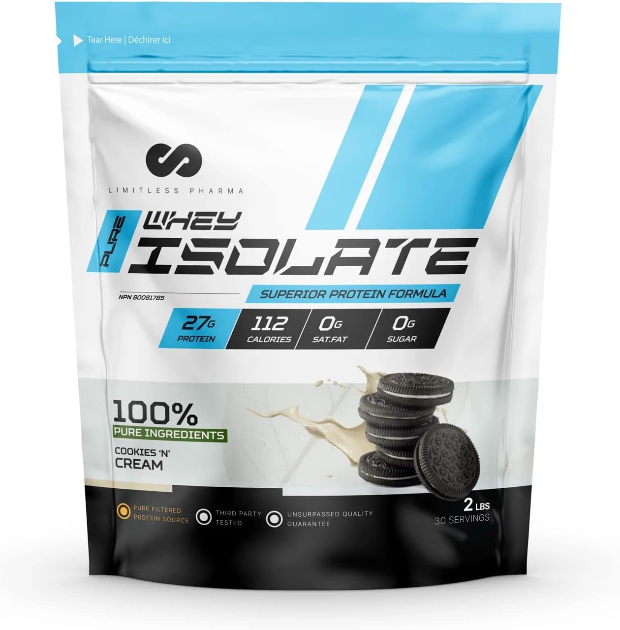Limitless Pharma Pure Whey Isolate | High Protein Whey Isolate Protein ...