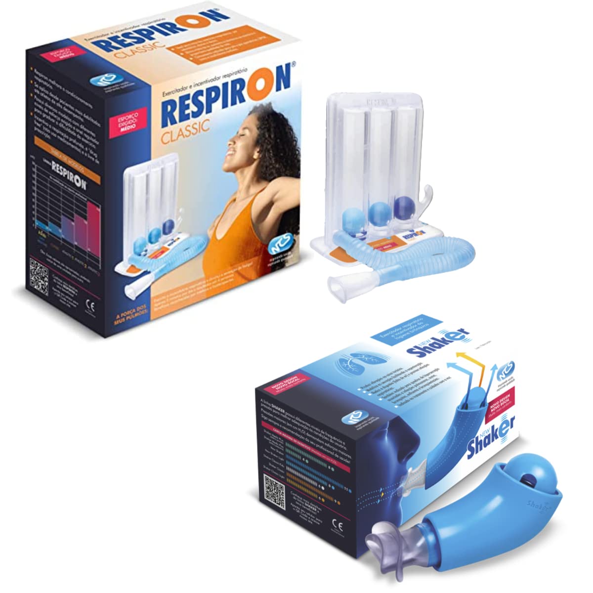 Kit Respiron Classic + New Shaker - Fisioterapia Pulmonar : Amazon.com ...