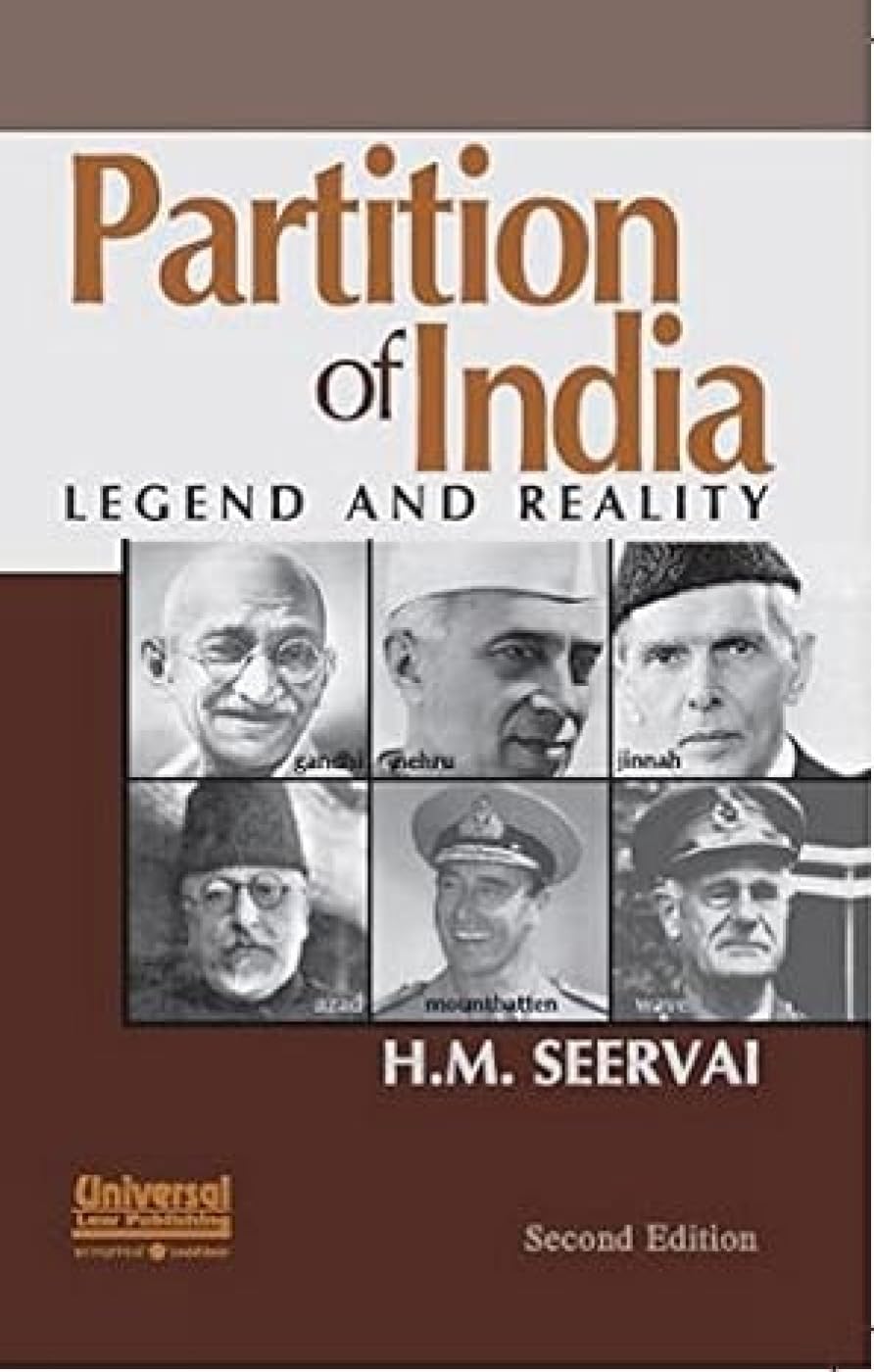Partition of India Legend and Reality: 9789350351277: Amazon.com: Books