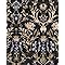 Laatse Black Golden Floral Peel and Stick Wallpaper Flowers Contact ...