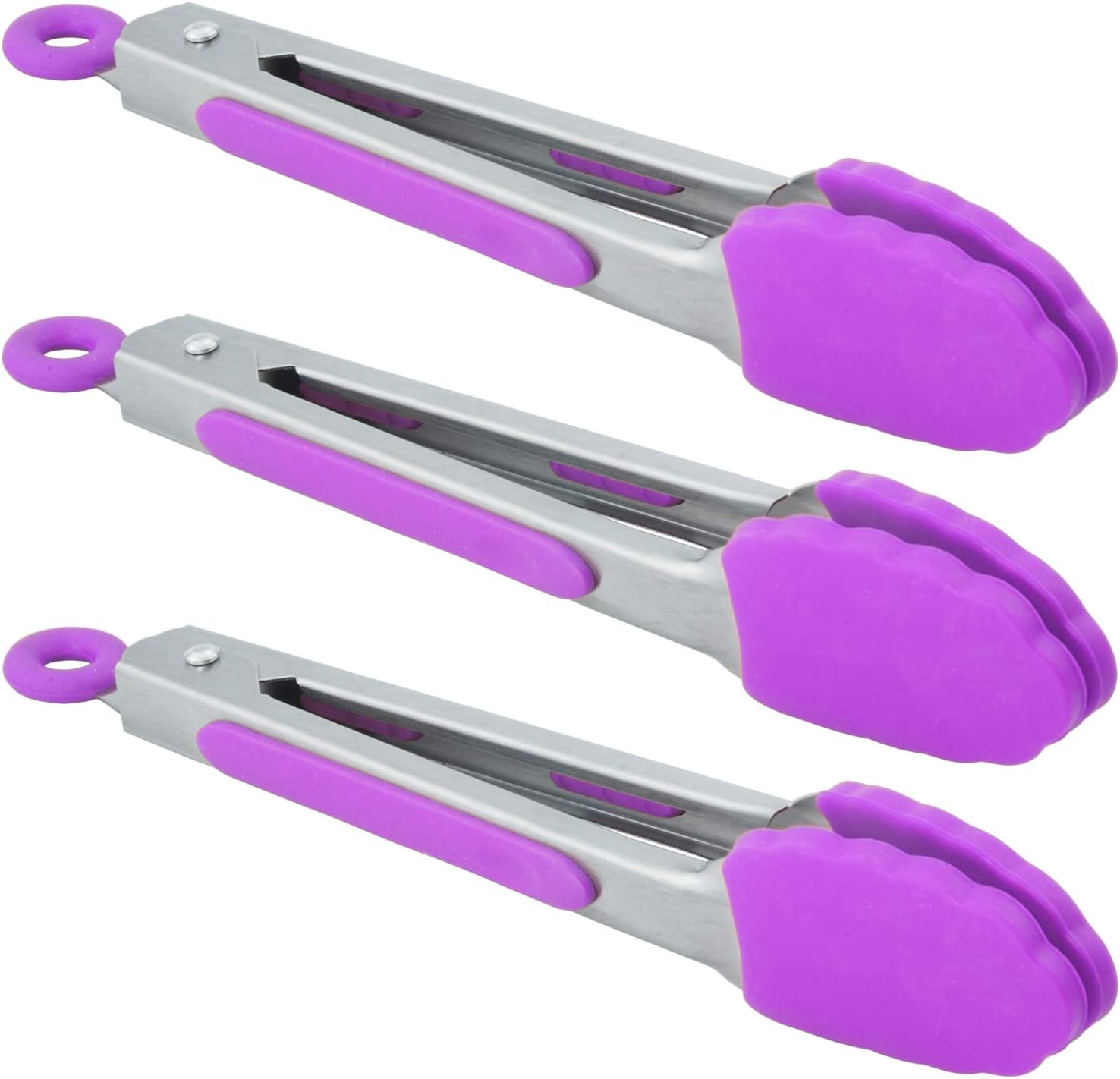 Amazon.com: HINMAY Mini Appetizer Tongs 5-3/4 Inch Small Serving Tongs ...
