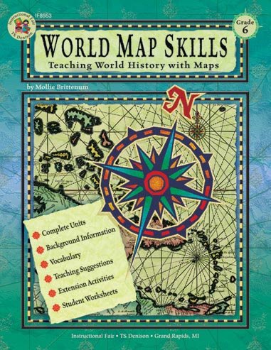 World Map Skills, Grade 6: Instructional Fair: 9780880129350: Amazon ...