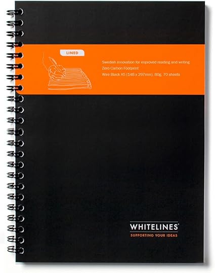 Amazon.com : Whitelines Wire A5 Notebook, Lined, Black (WL74 WBA5L ...
