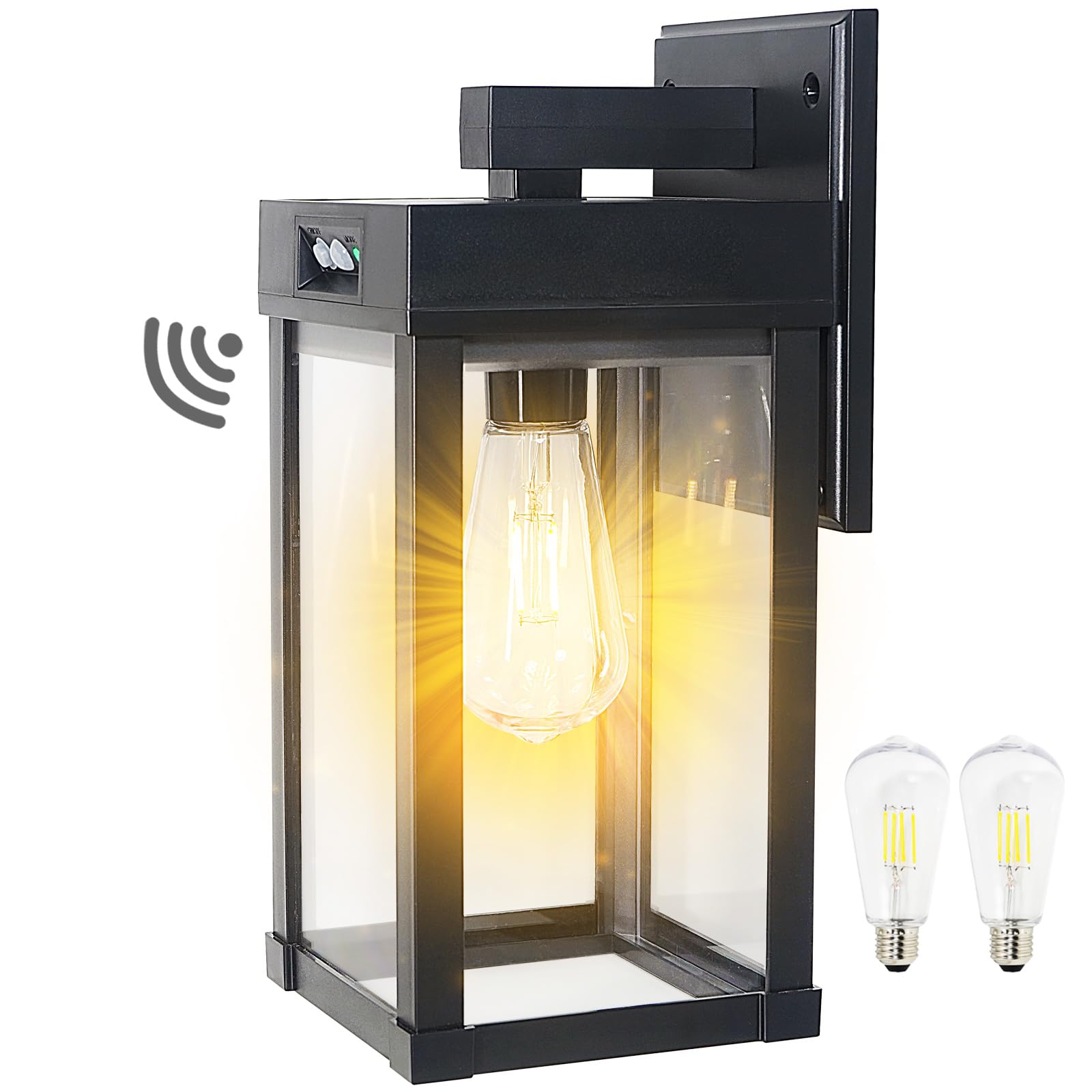 Kuniwa Solar Wall Lights Outdoor, Solar Sconce Lights with 3 Lighting ...