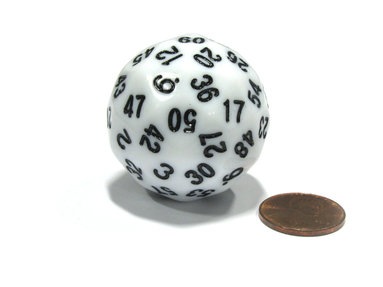 Amazon.com: Koplow Games Sixty-Sided D60 35mm Large Gaming Dice - White ...