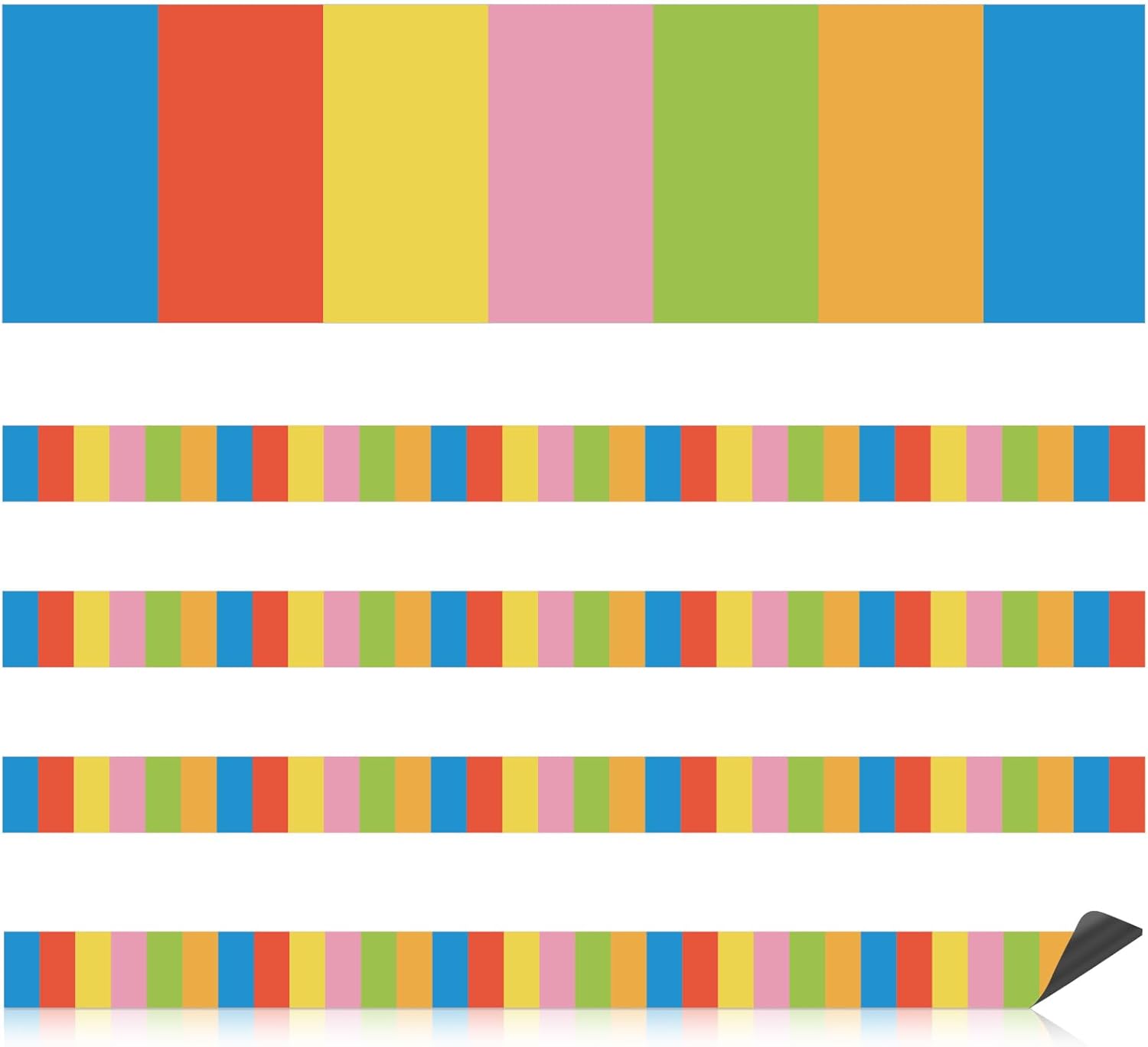 Amazon.com: Ireer 24 Pieces Magnetic Strips Retro Magnetic Border for ...