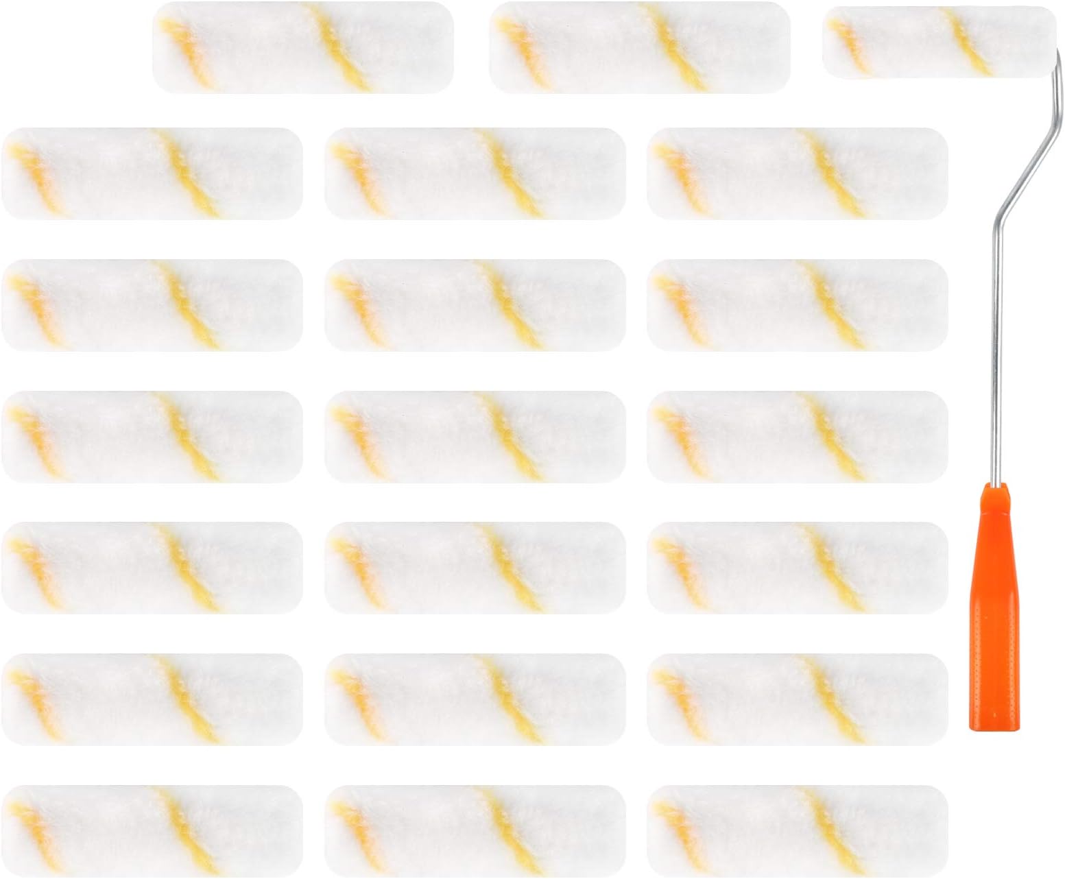 10PCS Mini Roller Brush, 4 Inch Foam Mini Paint Rollers Brushes, with ...