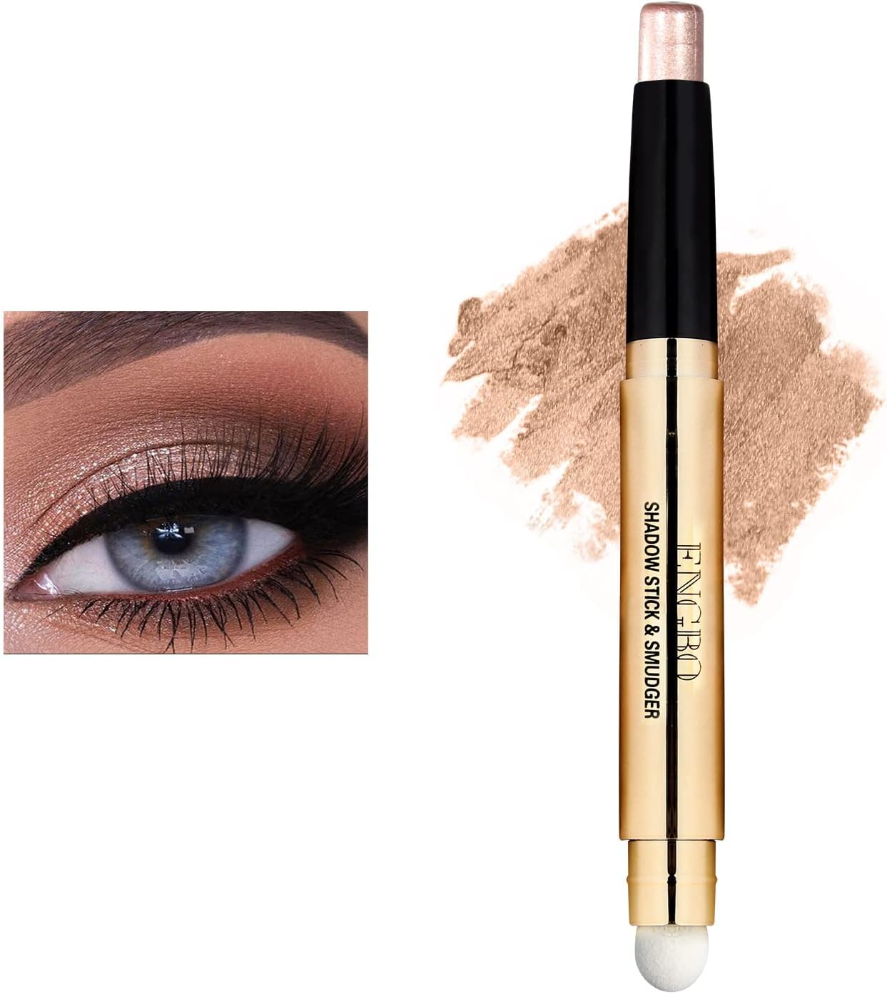 Prreal Eyeshadow Stick,Dual End Shimmer Eyeshadow Stick,Pearl Eyeshadow ...