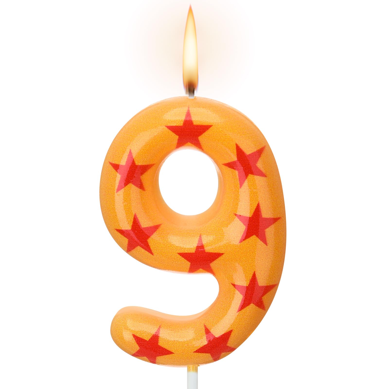 Amazon.com: Conelist Number 9 Anime Theme Birthday Number Candles ...