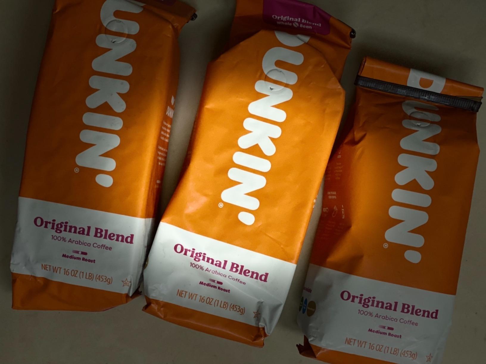 Amazon.com : Dunkin' Donuts Whole Bean Coffee - 1 lb (Original Bean) 16 ...