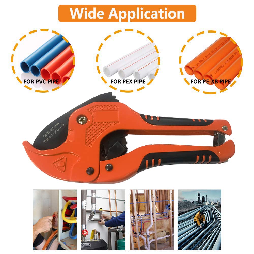 Buy Zantlea Pipe and Tube Cutter, Ratcheting Hose Cutter One-hand Fast ...