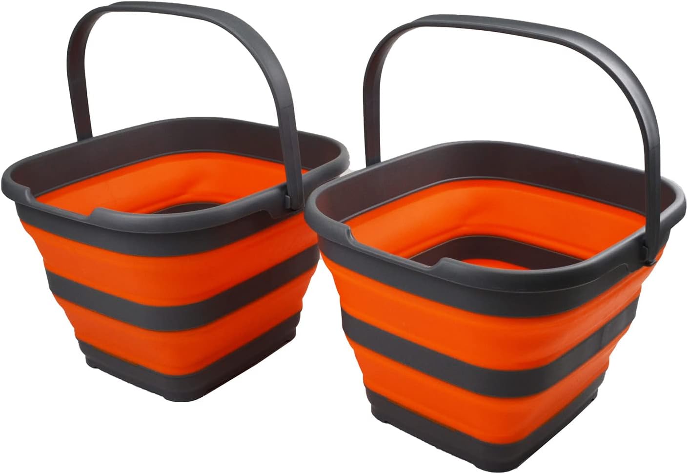 Amazon.com: SAMMART Set of 2-10L (2.6 Gallon) Collapsible Plastic ...