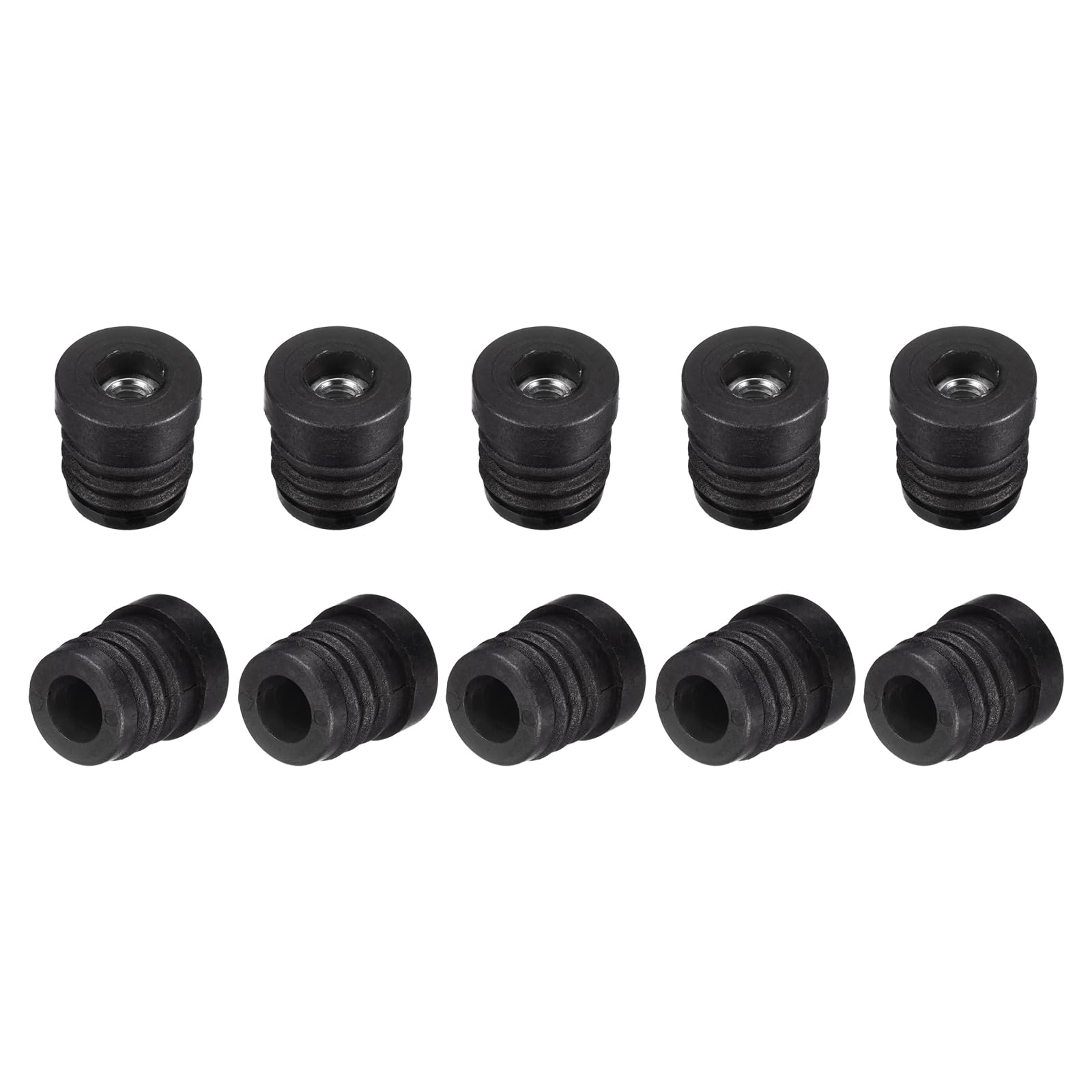 Amazon.com: uxcell 16Pcs Plastic Threaded Tube Inserts with M6 Thread ...