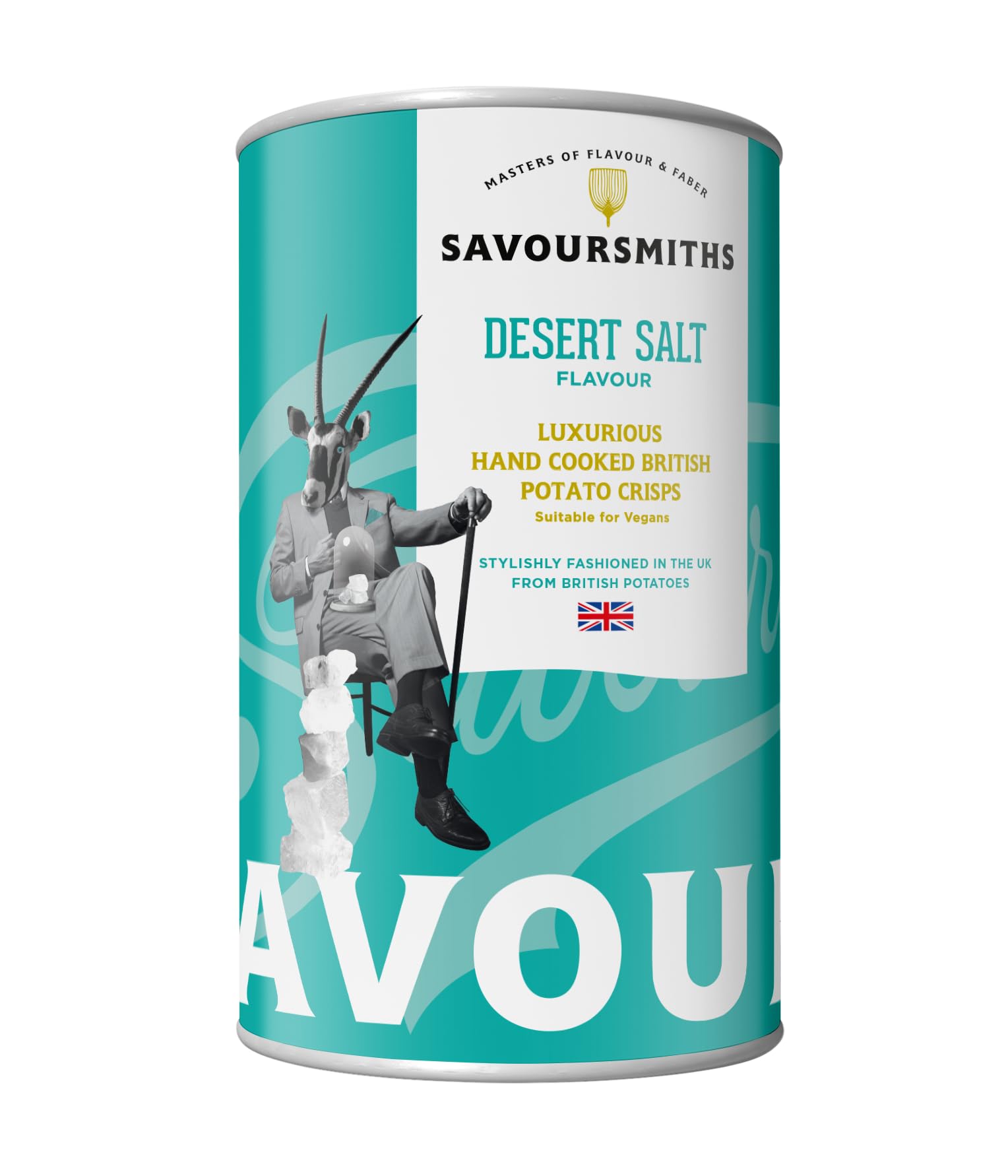 SAVOURSMITHS - Desert Salt Flavour Potato crisps Tin, 100g : Amazon.co ...