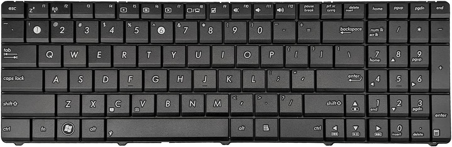 Amazon.com: ANTWELON Replacement Laptop Keyboard for ASUS K73T X73B ...