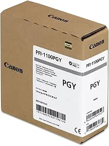 CANON PFI-1100 Ink Grey Standard Capacity 160 ml Pack of 1 iPF Pro2000/4000/4000S/6000S : Amazon ...
