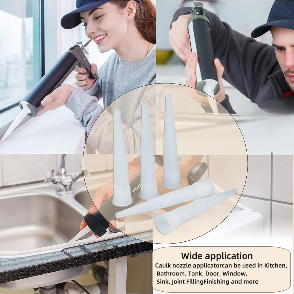 50Pcs Caulk Nozzles Plastic Pipe Caulking Tips Philippines | Ubuy