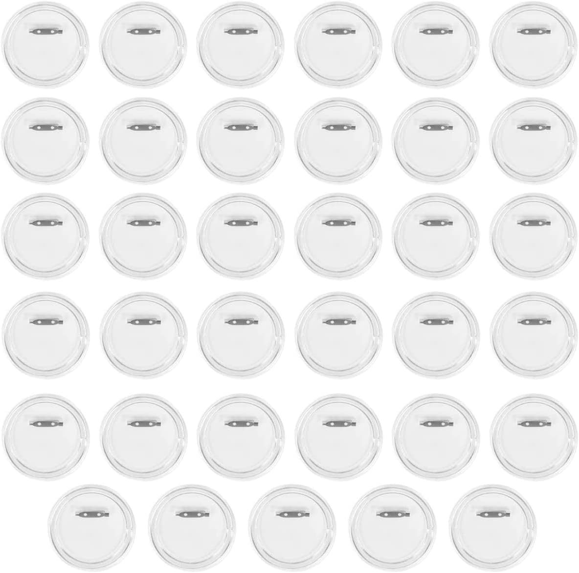 Amazon.com: 3 Inch Acrylic Button Pins Clear Plastic Button Badges Pin ...