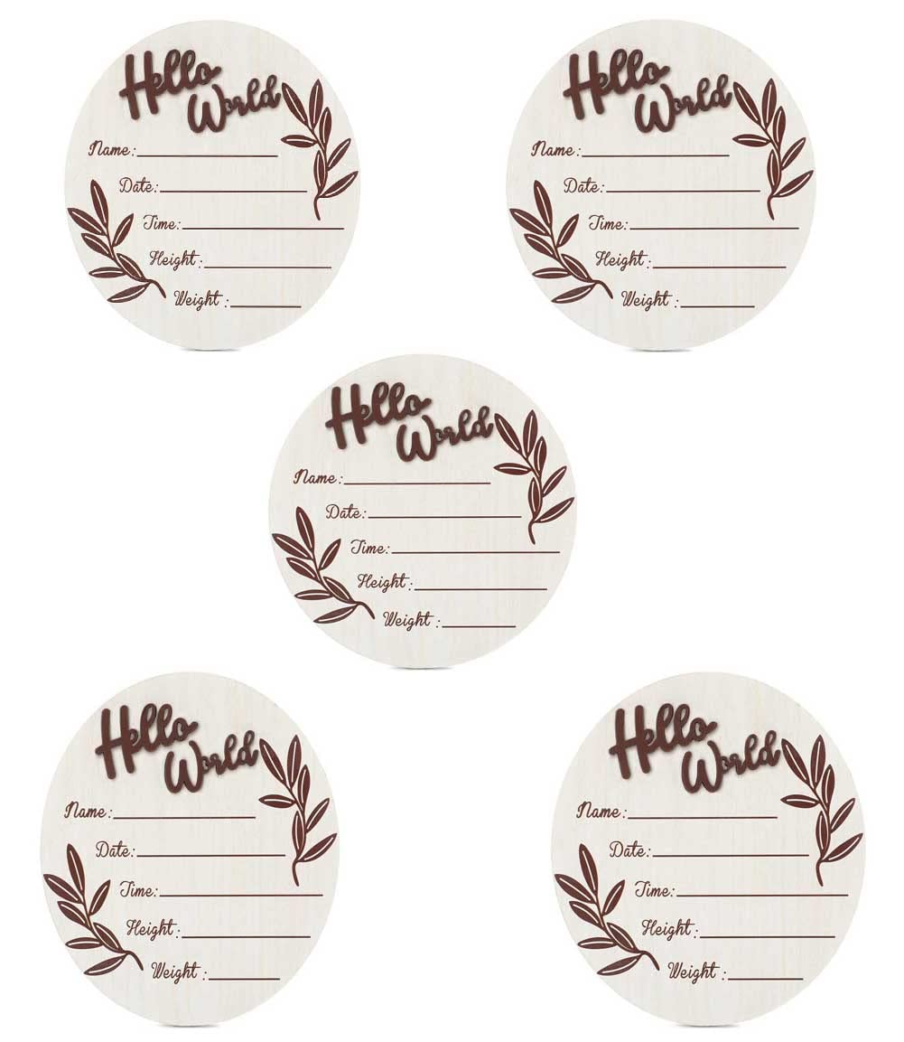 Newborn Announcement Sign Wooden Baby Announcement Sign Newborn Baby ...