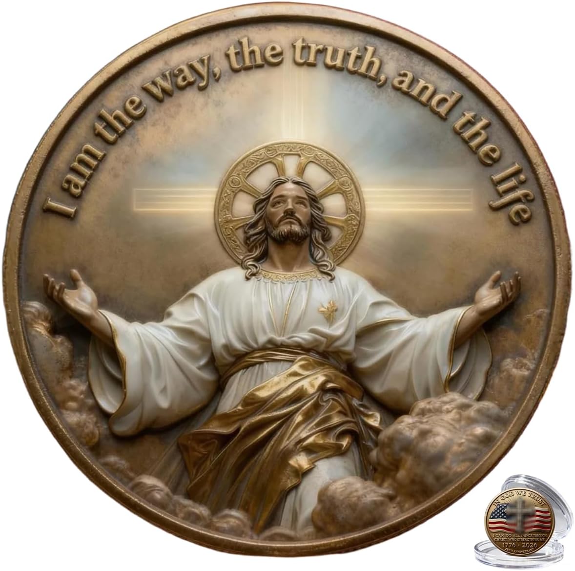 Amazon.com: in God We Trust 250th Anniversary Christian Commemorative ...
