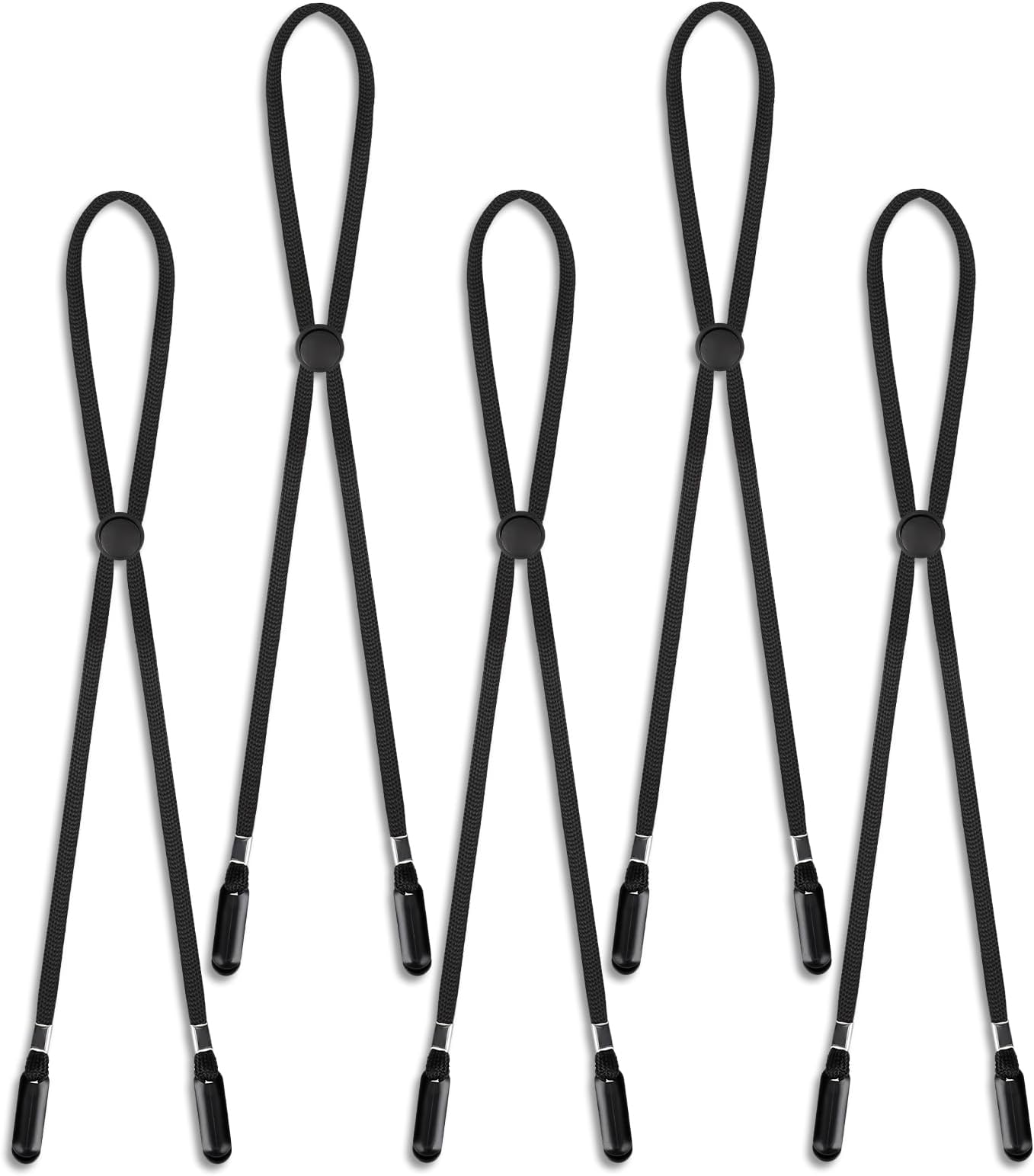 Amazon.com : AKOAK Set of 5 Hat Flexible Removable Chin Cord Windproof ...