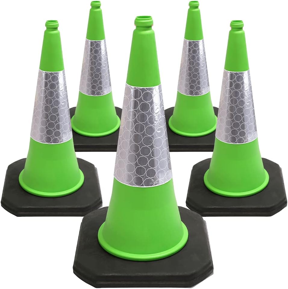 Street Solutions - 5 x 750 mm Road Traffic Cones - Self Weighted ...