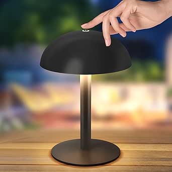 RWWR LED Akku Tischlampe Touch 3000K Dimmbar USB Aufladbare Tischlampe ...