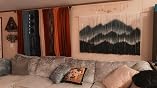 Amazon.com: IOWER Macrame Wall Hanging Mountain Dip-Dyed Macrame Wall ...