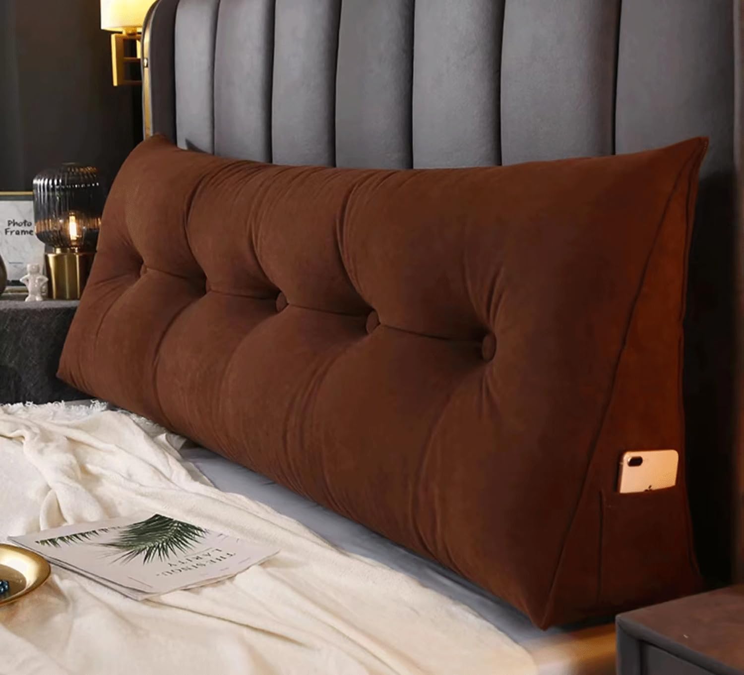 Amazon.com: MGEMJMJ Ergonomics Headboard Pillow for Full Size Bed ...