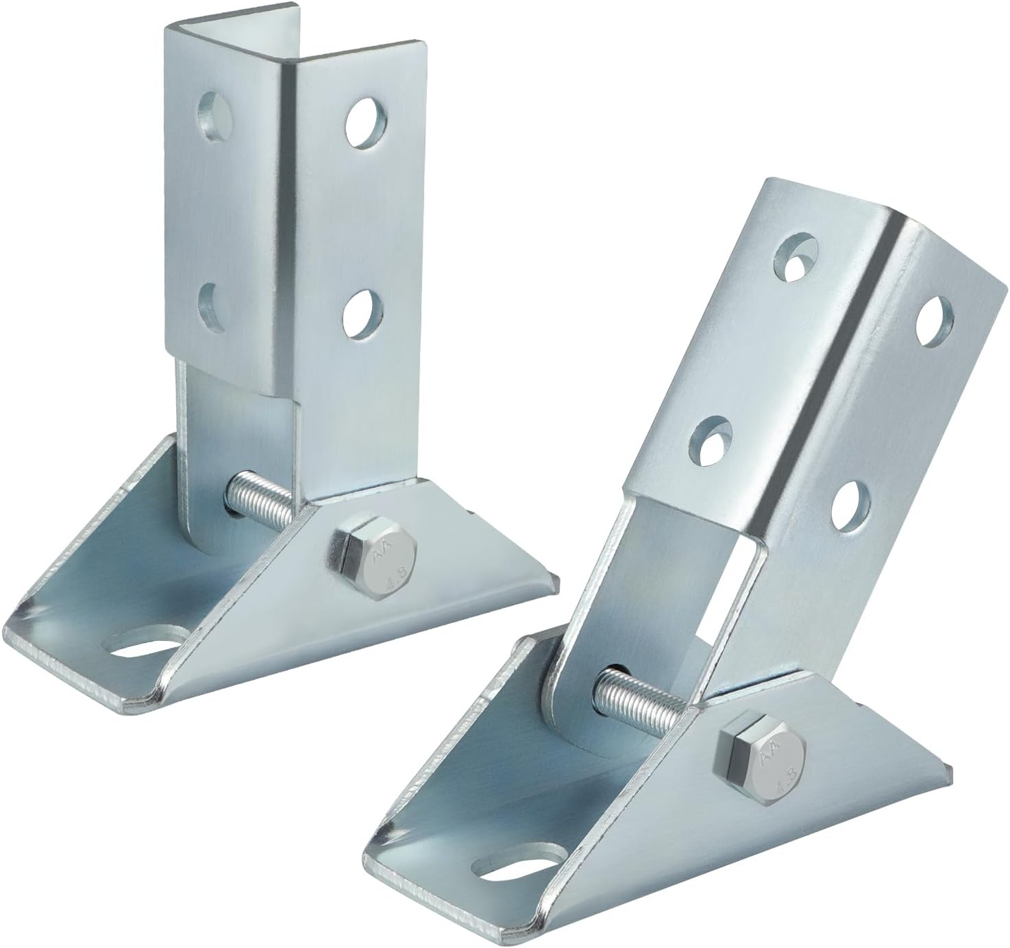 Amazon.com: Fardtry Adjustable Strut Post Base -180 Degree, Joint ...