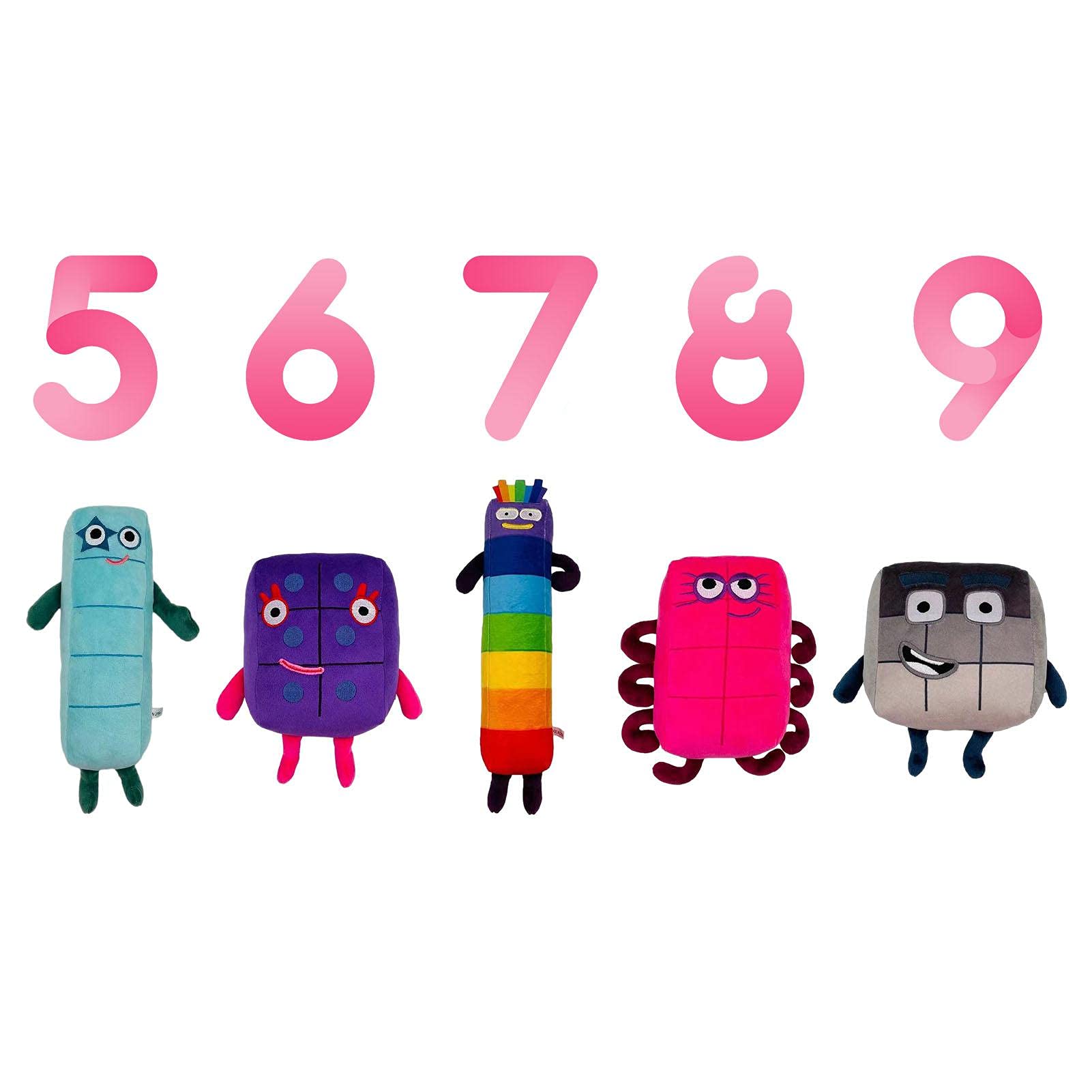 VAHIGCY Plush Numberblocks, Cute Numberblocks Animated Plush Doll, Math ...
