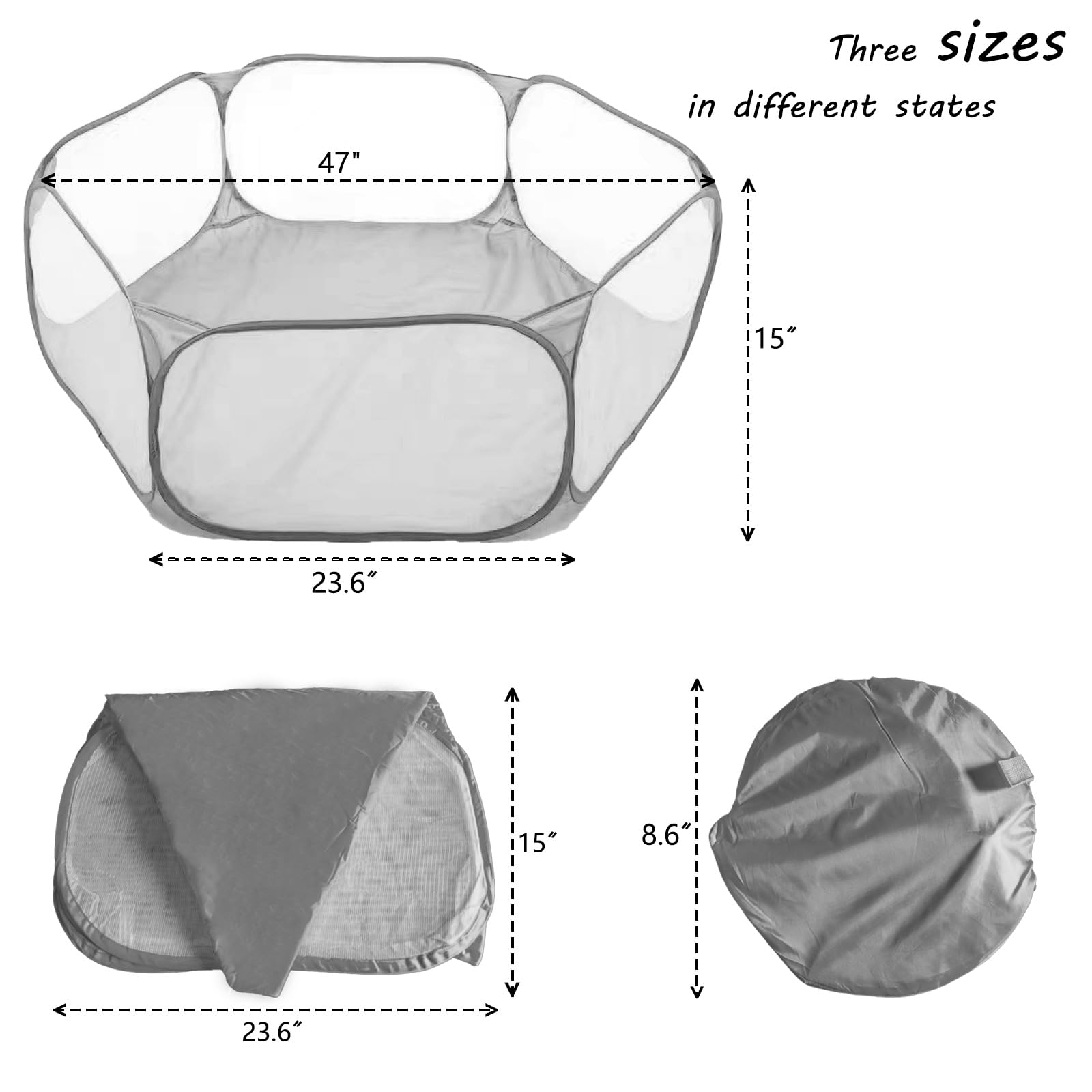 Snapklik.com : Small Animals Playpen, Portable Pop-up Open Interactive ...