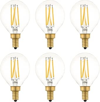 XIAOKALAMI G16.5 Led Bulb E12 G16 1/2 Candelabra Bulb Dimmable Bulbs ...