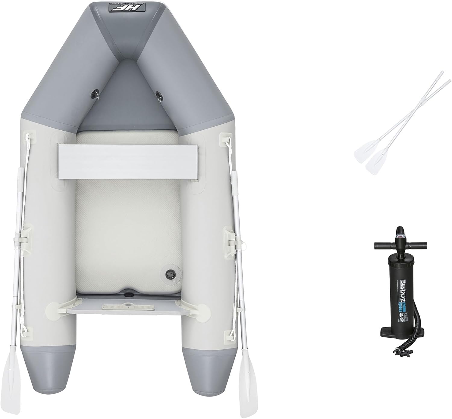 Bestway Hydro Force Caspian 2 Person Inflatable Boat Set for Fishing or ...