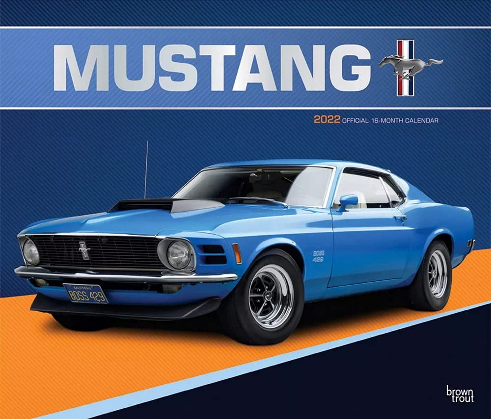 Mustang OFFICIAL 2022 12 x 14 Inch Monthly Deluxe Wall Calendar with ...