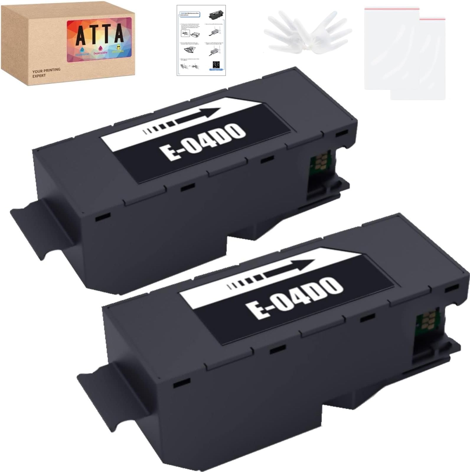 ATTA T04D0 Ink Maintenance Box, Compatible E-04D0 / C13T04D000 / EWMB1 ...