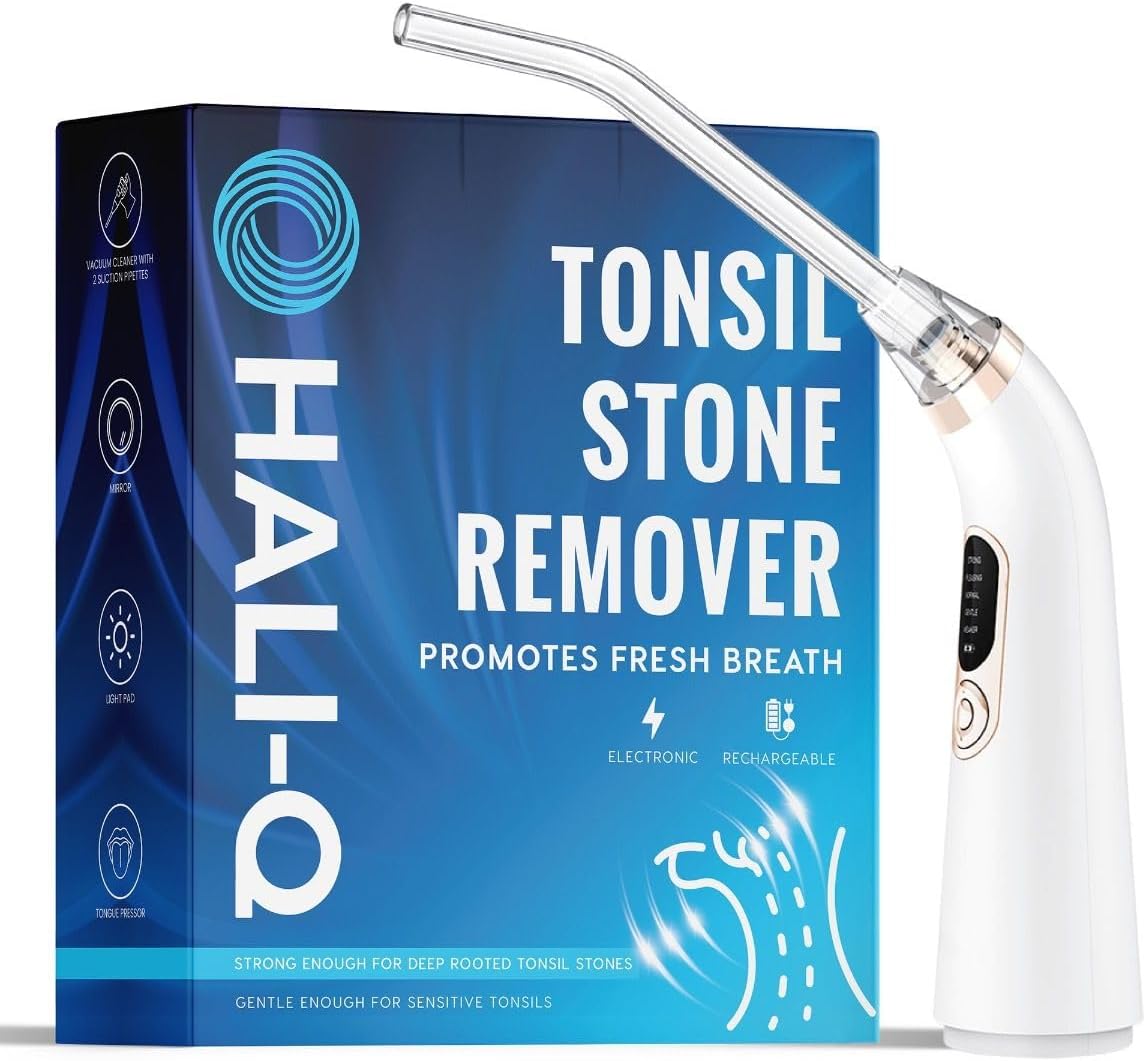 HaliQ Electric Tonsil Stone Removal Kit - Vacuum Suction Pipette ...