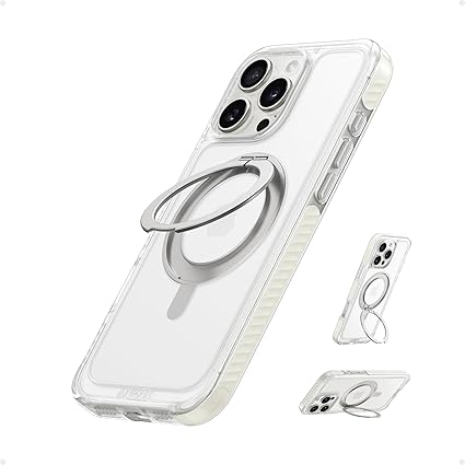 Amazon.com: Anker Ultra Magnetic for iPhone Case with Sturdy 360° Ring Stand, Anti-Yellowing and ...