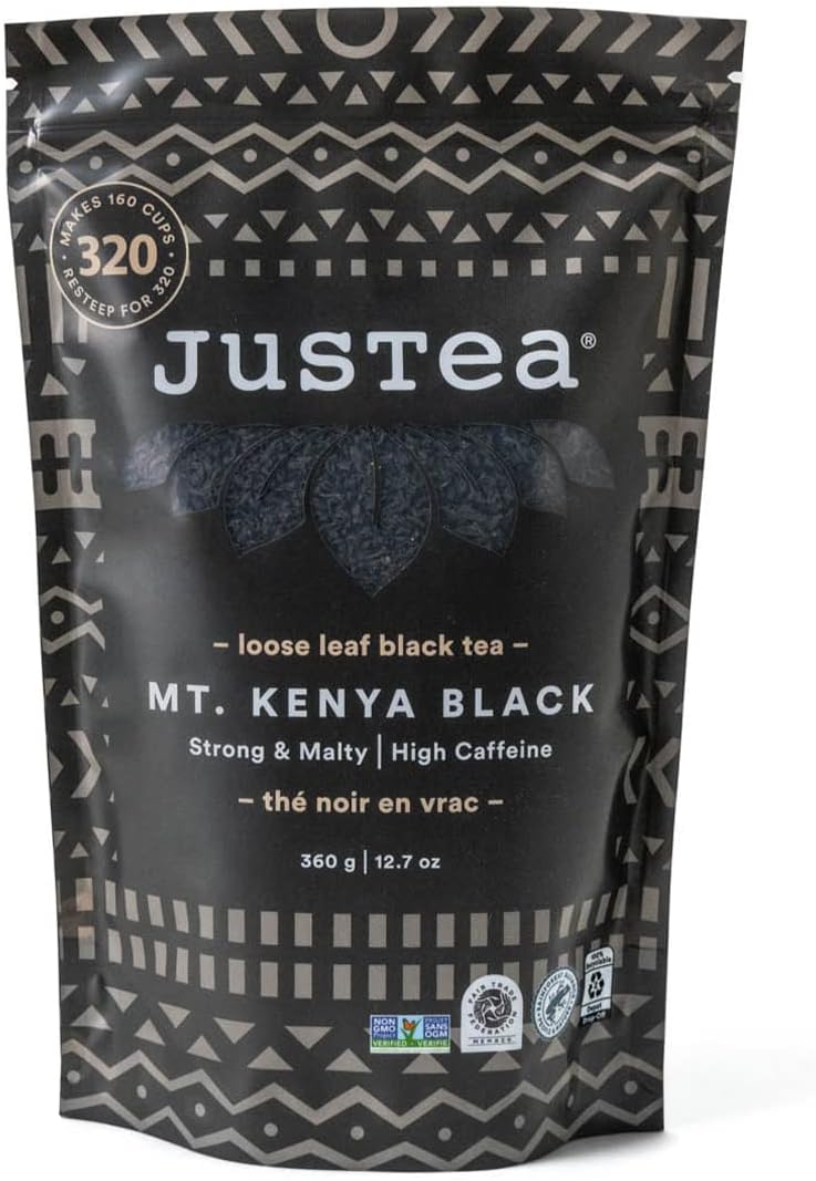 Amazon.com : JusTea PURPLE JASMINE | Loose Leaf Purple Tea | Tin with ...