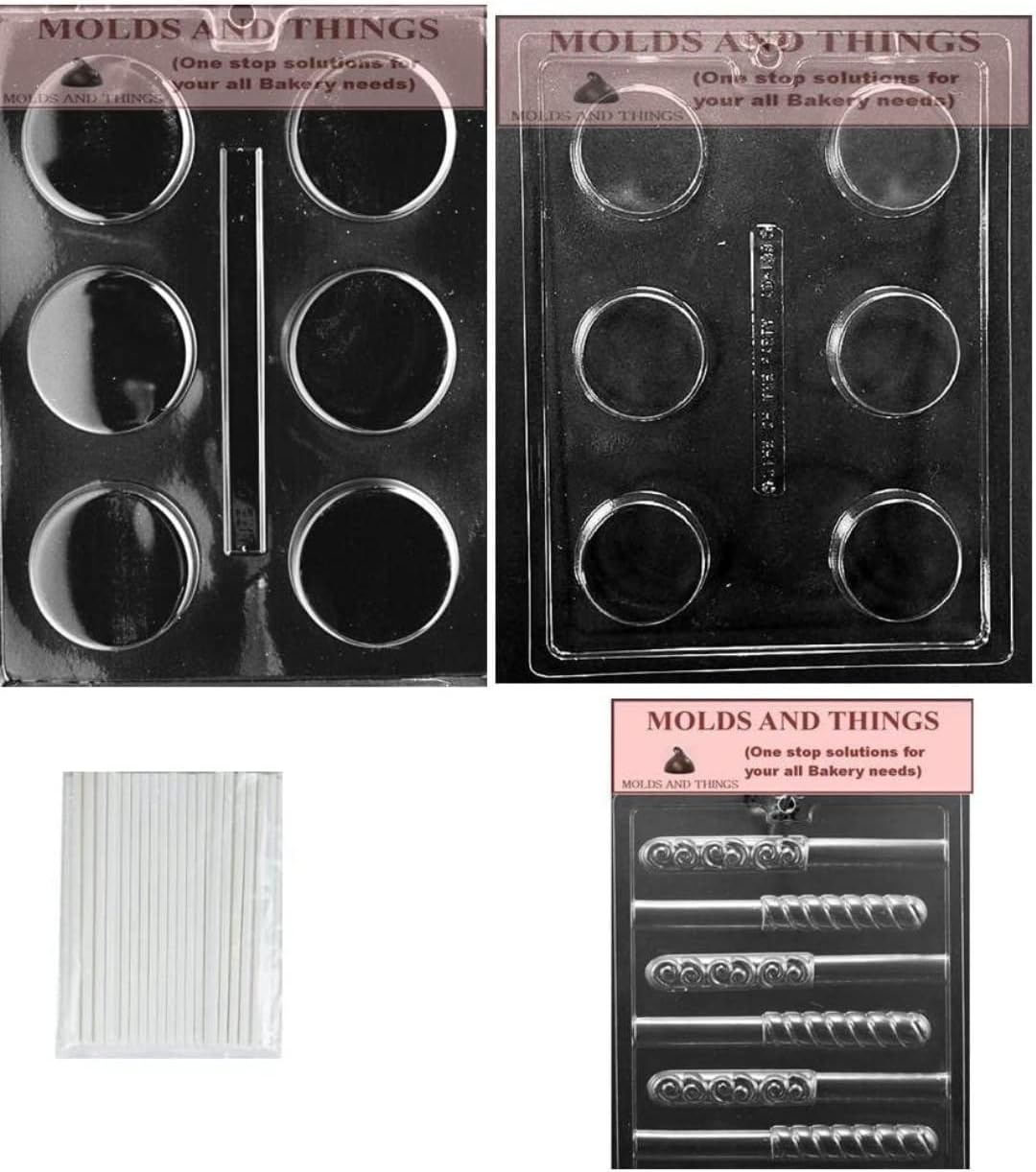 Amazon.com: TRUFFLE CIRCLES Chocolate Candy Mold, Swirl Pretzel ...