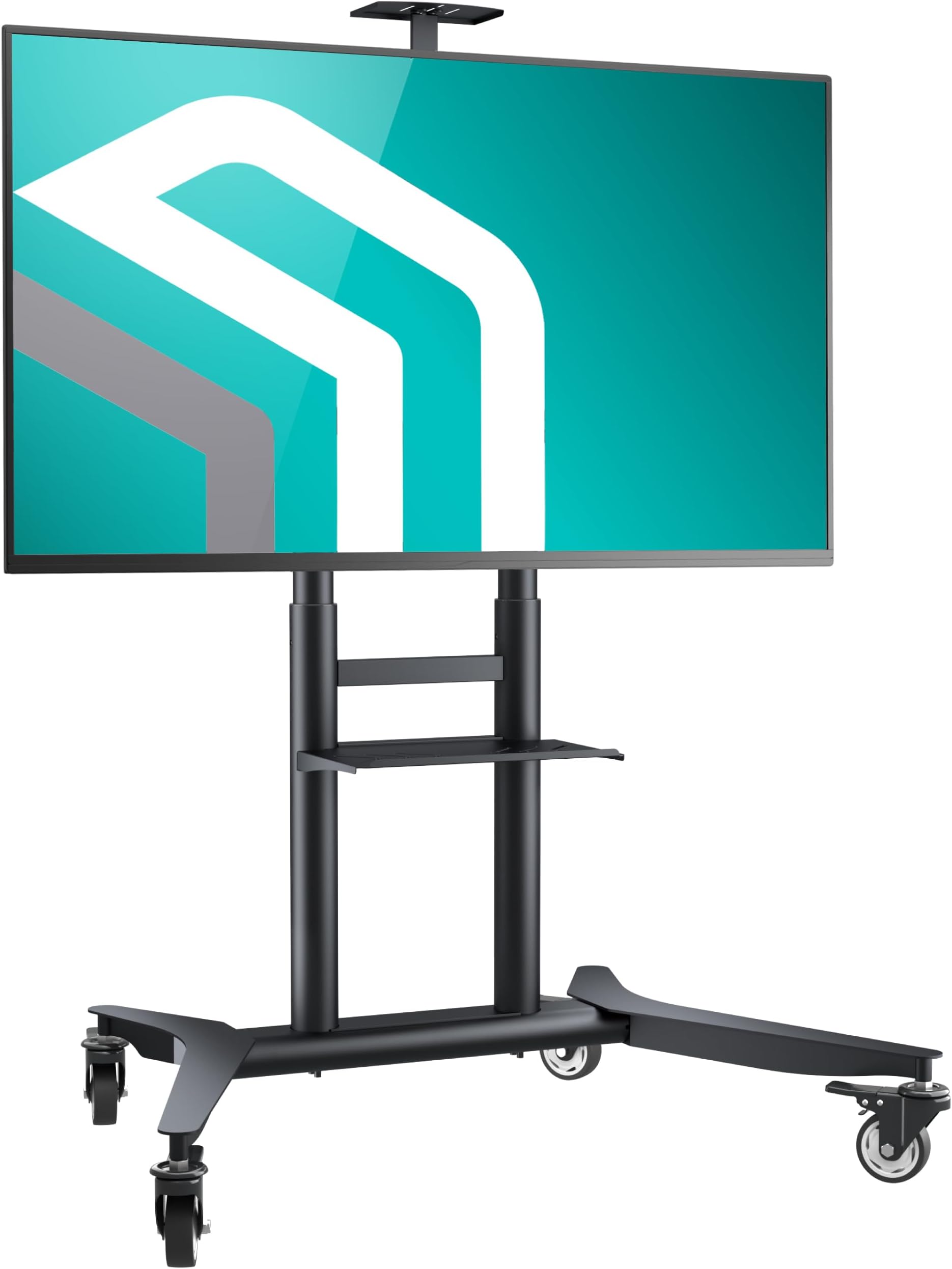 ONKRON Mobile TV Stand on Wheels for 55" - 90" Screen, Heavy Duty Stand ...