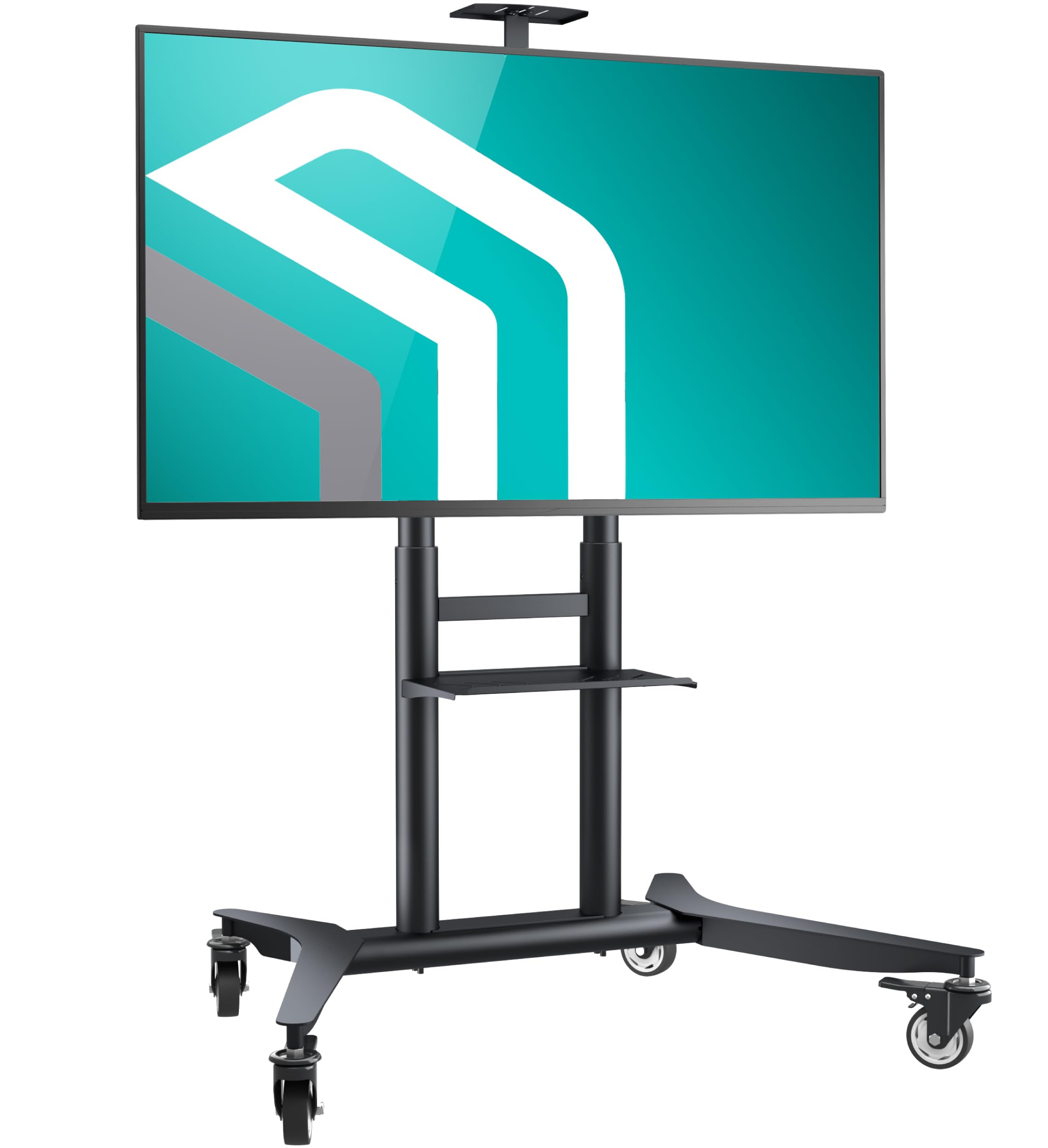 ONKRON Mobile TV Stand on Wheels for 55" - 90" TV, Heavy Duty Rolling ...