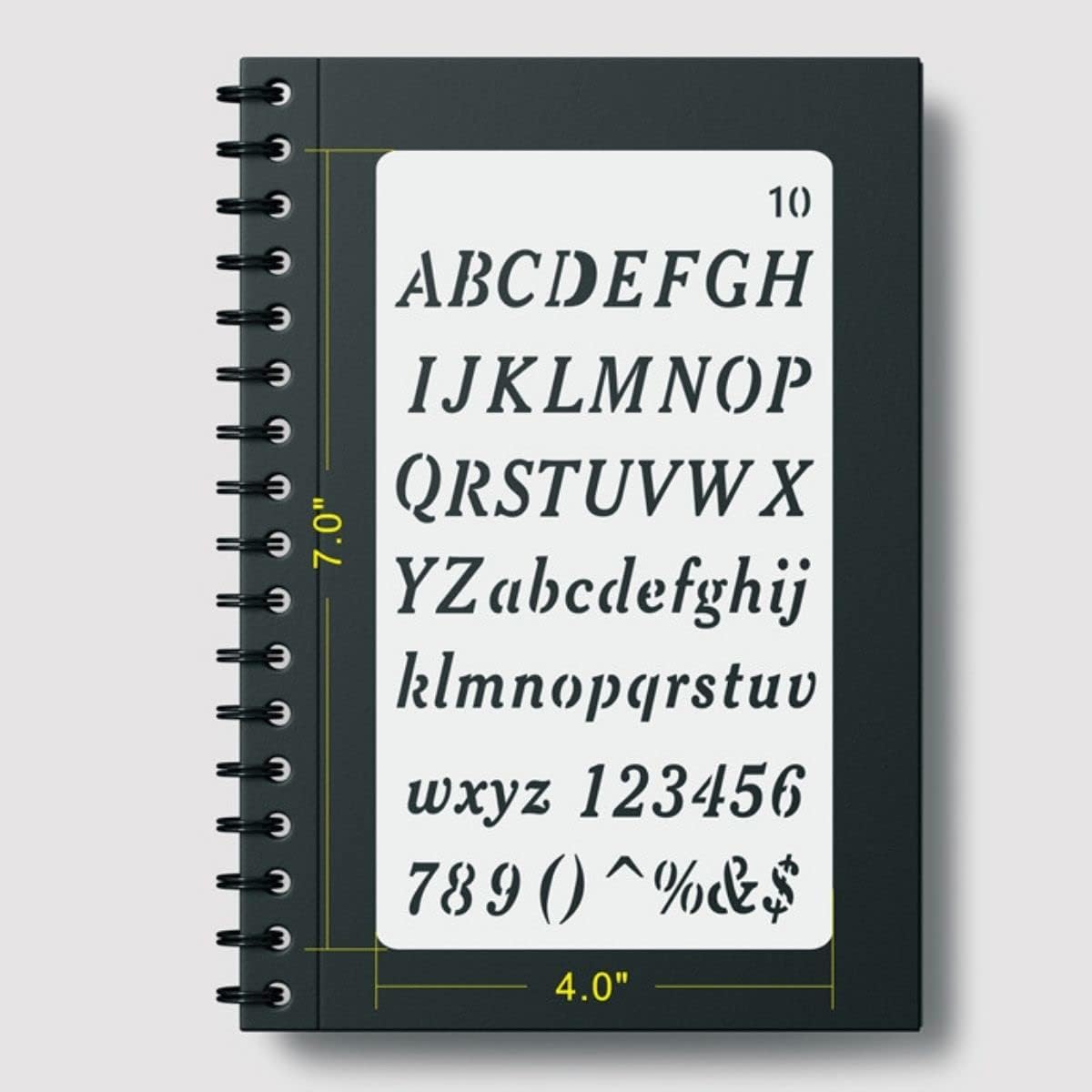 Letter Stencils 12 Pcs Stencils for Crafts 4x7 inch Alphabet Stencils ...