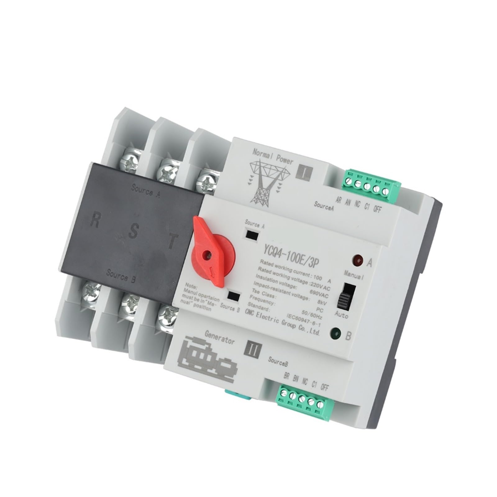 ATS 100A 4p Controller Automatic Transfer Switch Three Phase ATS Ptq5 ...