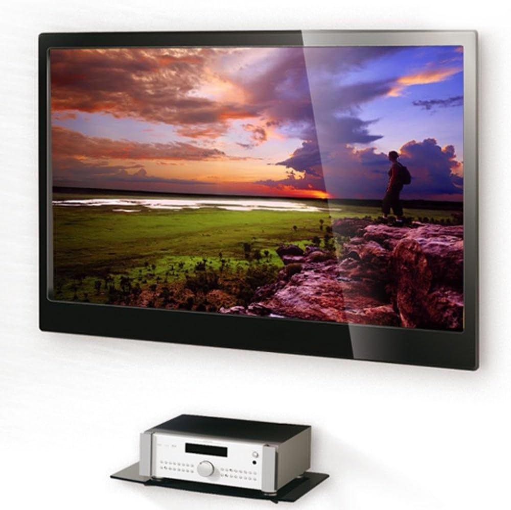 Maclean MC-629 Quality Glass DVD Console SkyBox Satellite Shelf Wall ...