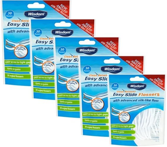 Wisdom Interdental Easy Slide Flossers 30s (PACK 5) : Amazon.co.uk ...