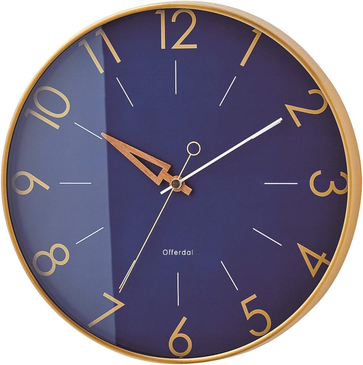 Amazon.co.jp: インターフォルム 掛け時計 ネイビー 直径28.5×奥行4.5cm トゥリス Trys CL-3849NV : ホーム＆キッチン