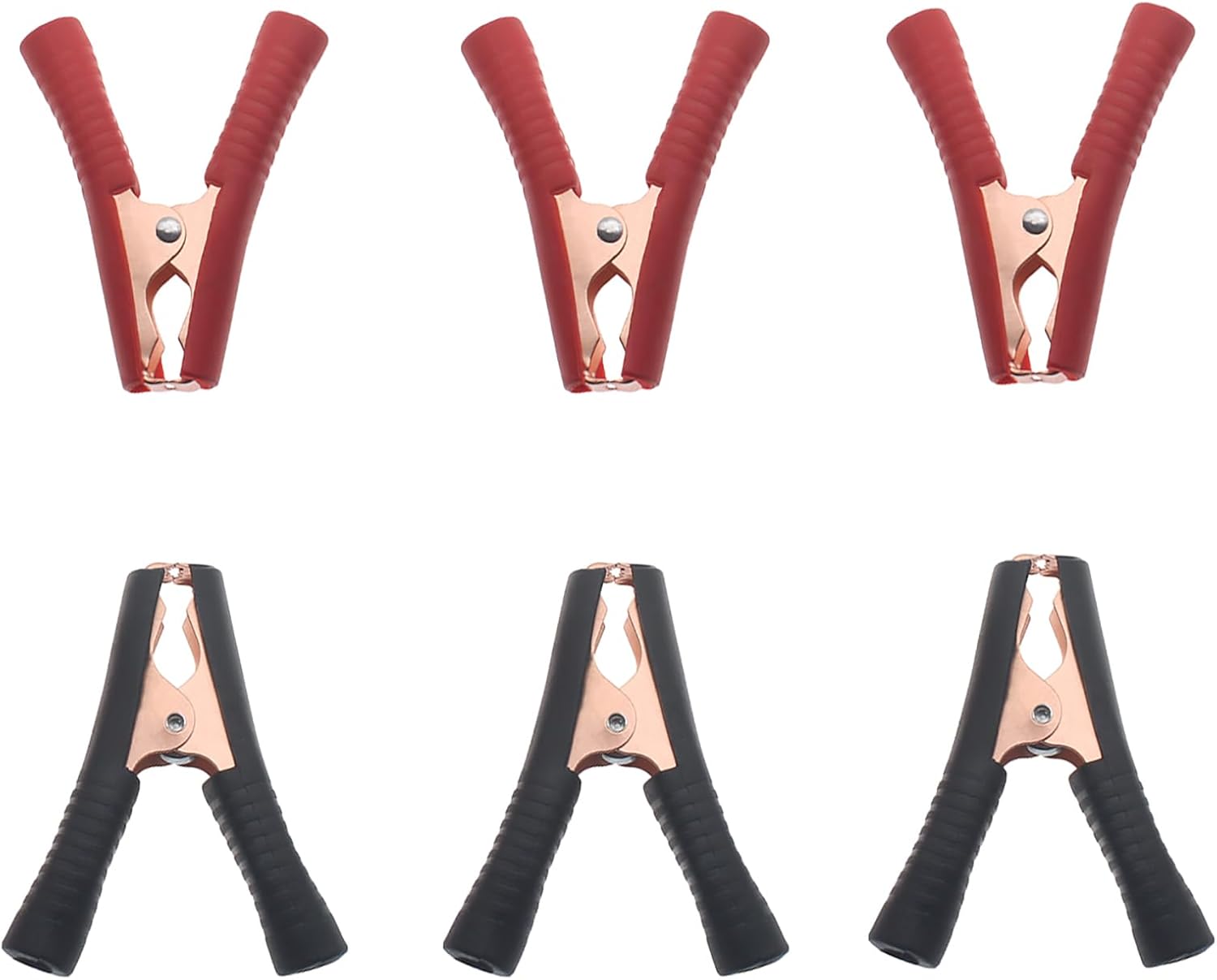 GWYAN 6 Pcs 100A Heavy Duty Battery Alligator Clamps Battery Charger ...